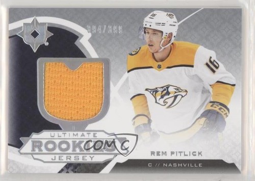 2019 Upper Deck Ultimate Collection Rookies Jerseys /399 Rem Pitlick ...