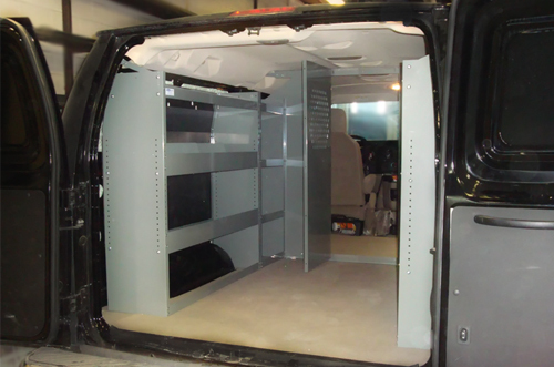 Van Shelving Storage Package Set of 2 Full Size Van GM Savana, Chevy ...