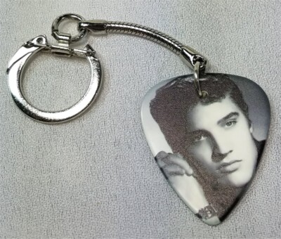 Elvis Close Up Guitar Pick Keychain | eBay
