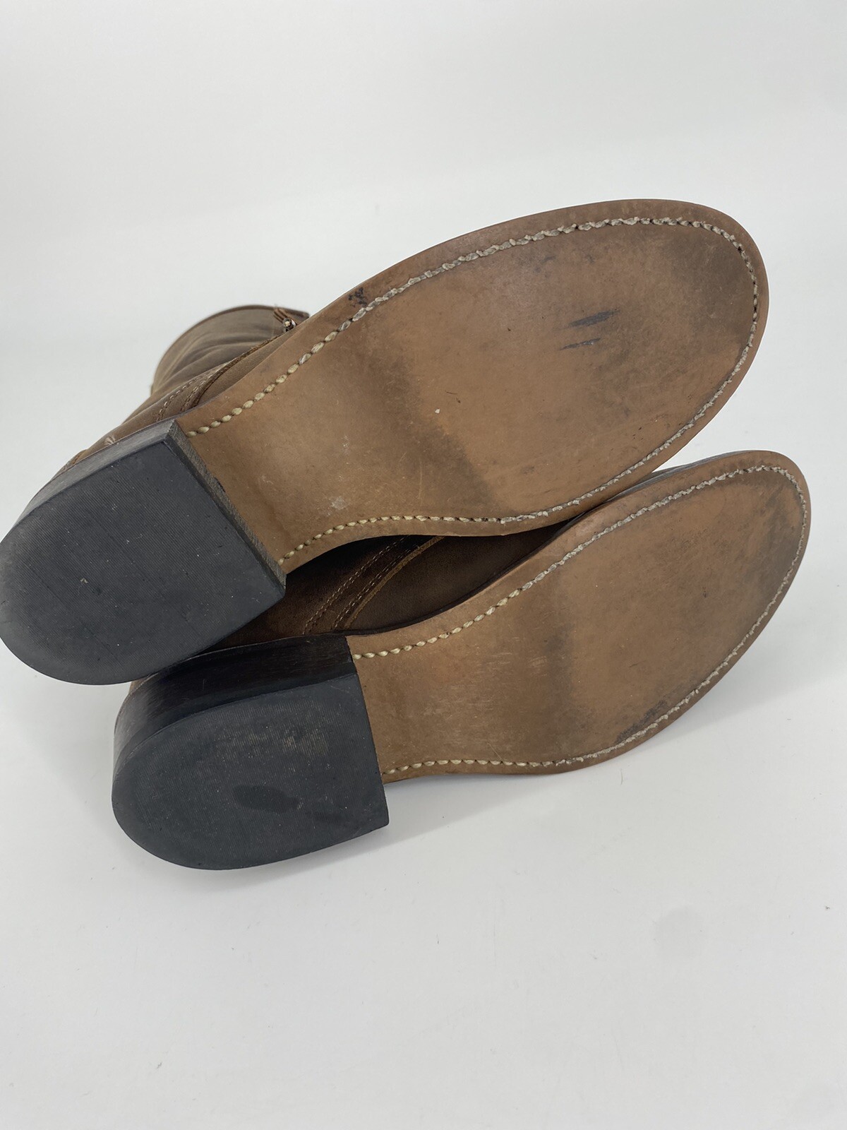 Laredo Vintage Roper Boots 5.5 112 Brown Leather Lace… - Gem