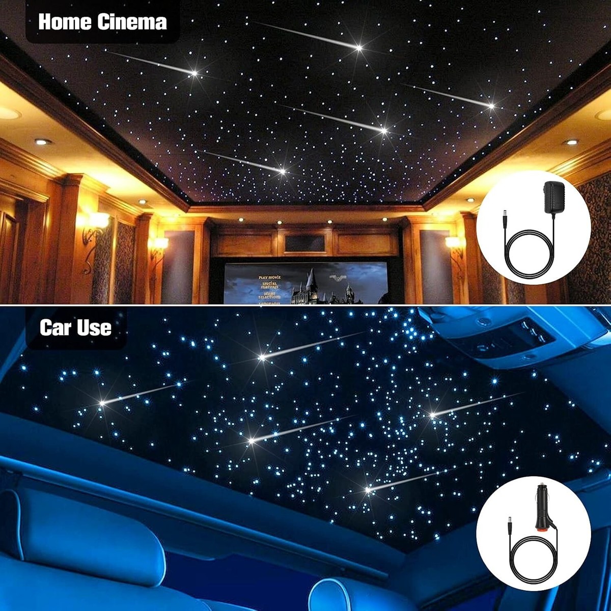 32w Rgb Twinkle Led Fiber Optic Star Ceiling Kit Light Star Ceiling