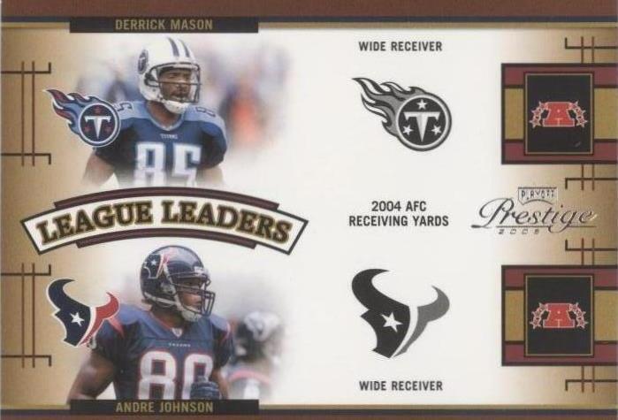 2005 Playoff Prestige - League Leaders Andre Johnson, Terrell Owens ...