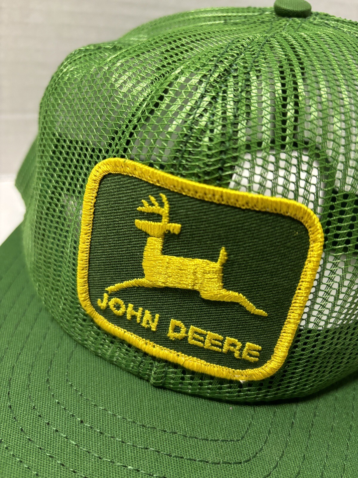 Vintage John Deere Hat Full Mesh Snapback Trucker Ca… - Gem