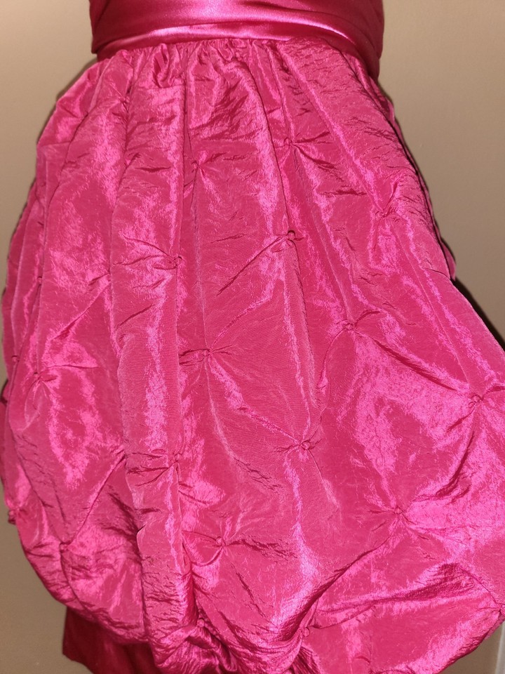 VTG 90S Prom Dress Furcsha Balloon Style Pinwheel Detail Handmade No ...