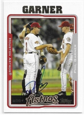 PHIL GARNER Autographed Signed 2004 Topps Baseball card #279 Houston ...