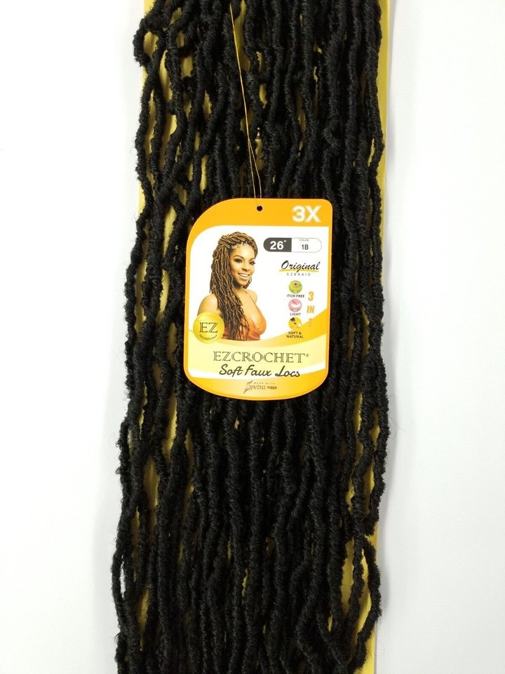 I&I Hair Innocence EZCROCHET 3X Faux Locs Crochet Braiding Hair Spectra ...