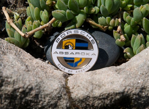 VINTAGE ENAMEL AUTOMOBILE CAR PIN / BUTTON # PORSCHE CLUB OF AMERICA ...