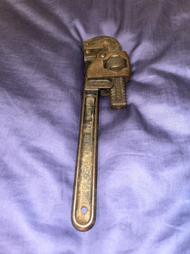 Trimont Pipe Wrench Adjustable USA Vintage Monkey No. 10 Trimo Drop ...