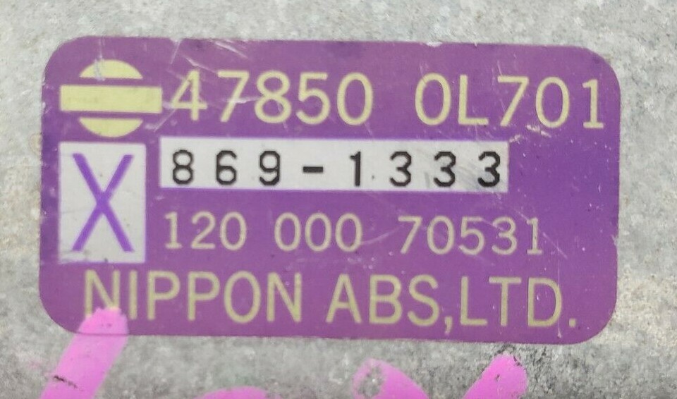 1997 1998 1999 INFINITI I30 NISSAN MAXIMA ABS CONTROL MODULE 47850 ...