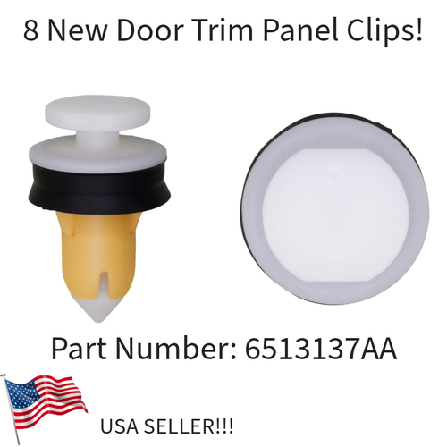 8 NEW DOOR TRIM PANEL CLIPS! FOR '21 & UP JEEP GRAND CHEROKEE GRAND ...
