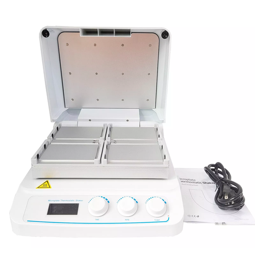 Benchtop Microplate Thermo Incubator Shaker with 4 Microtiter Plates ...