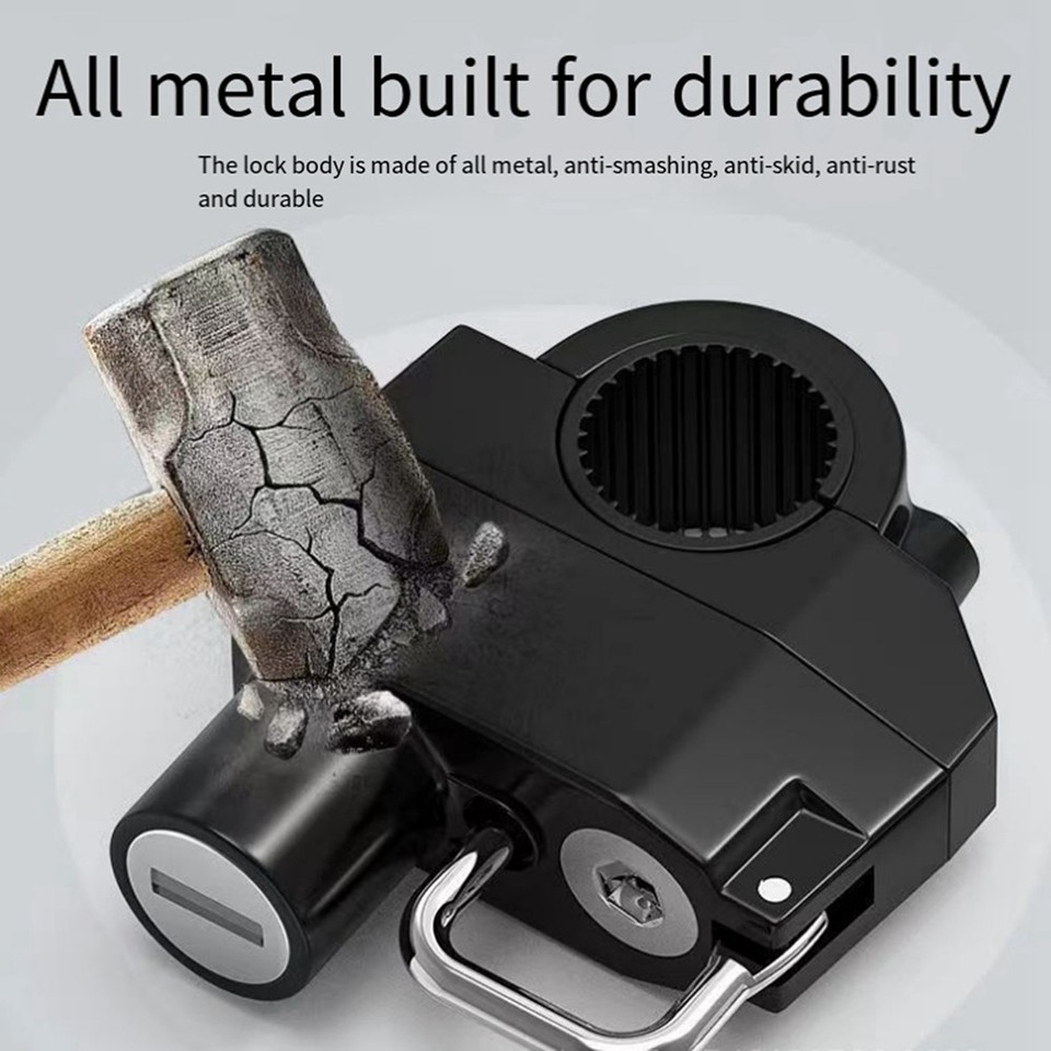 Motorcycle Helmet Lock -Theft Helmet Security Locks with Battery ...