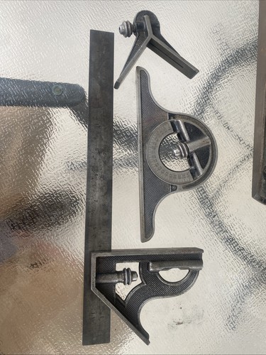 Vintage L.S starrett co. Protractor Kit No. 12 Complete | eBay