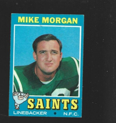 1971 Topps Football #57 Mike Morgan Saints NM/mint | eBay