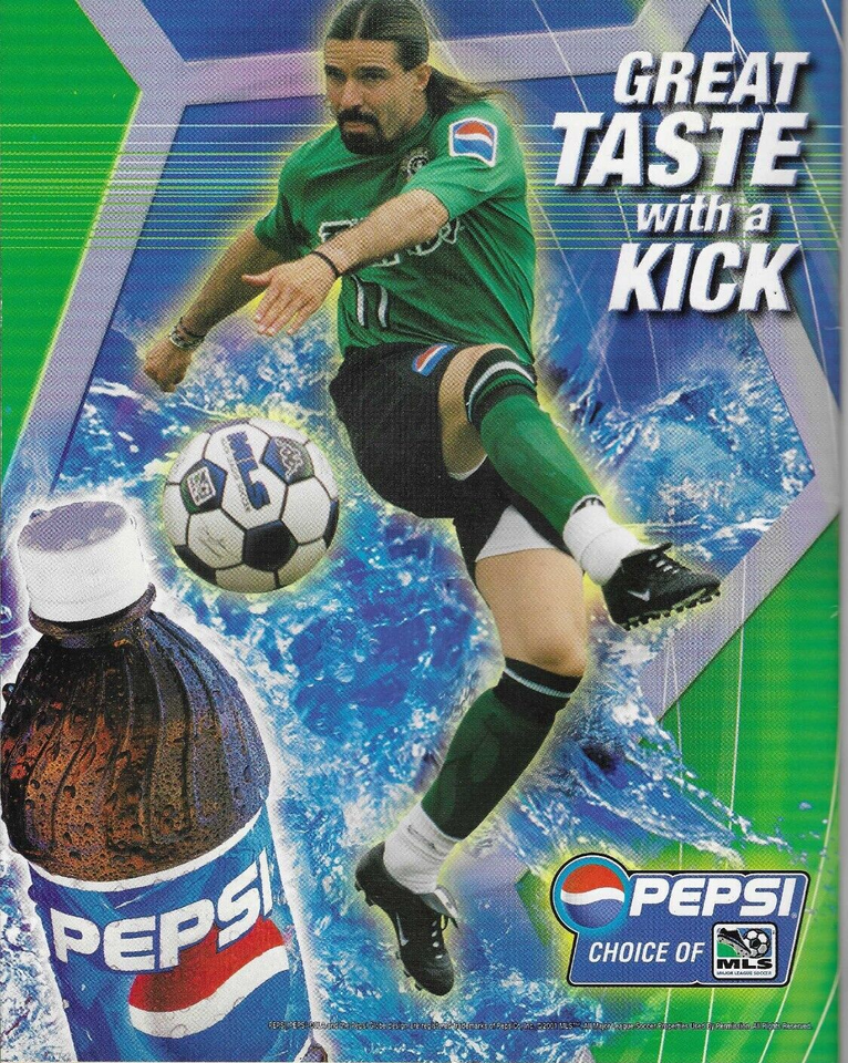 MLS Freekick 2001 Program Colorado Rapids Major League Soccer Marcelo ...