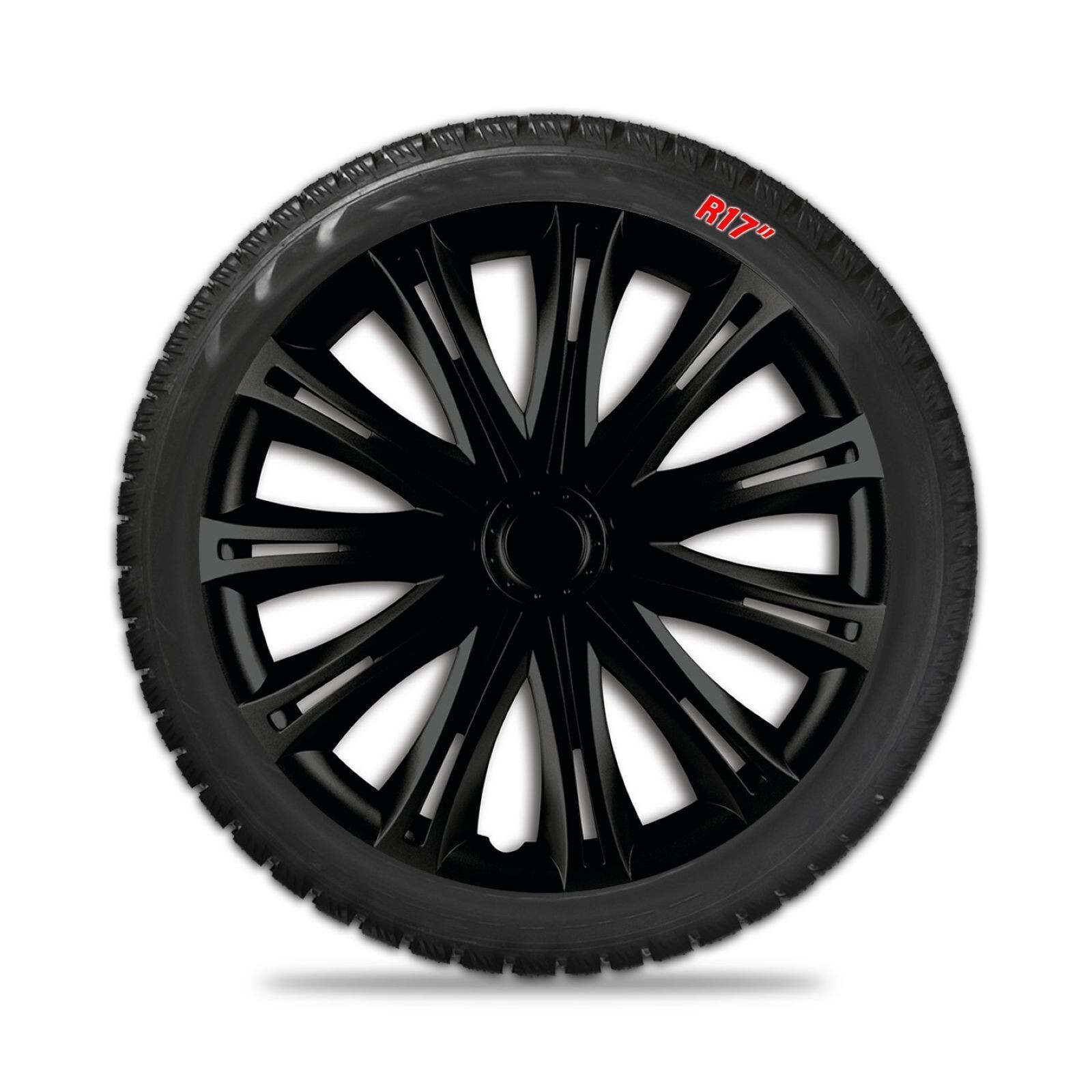 Wheel Trims Covers Hub Caps 17 Inch 4 PCS Set Spark Black 17" | eBay UK