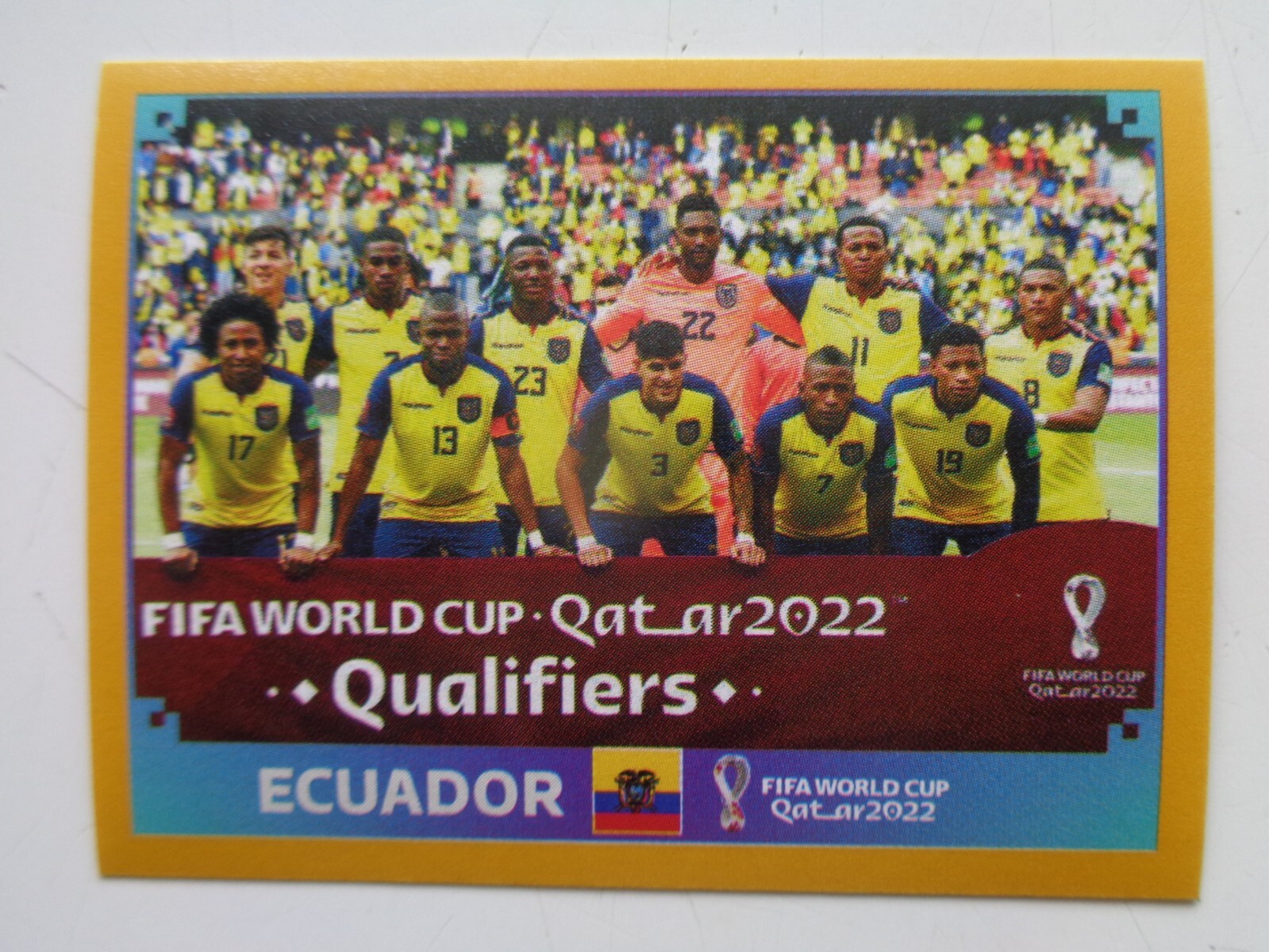 Panini FIFA World Cup 2022 Qatar GOLD ONLINE Sticker FWC Group A Pick ...