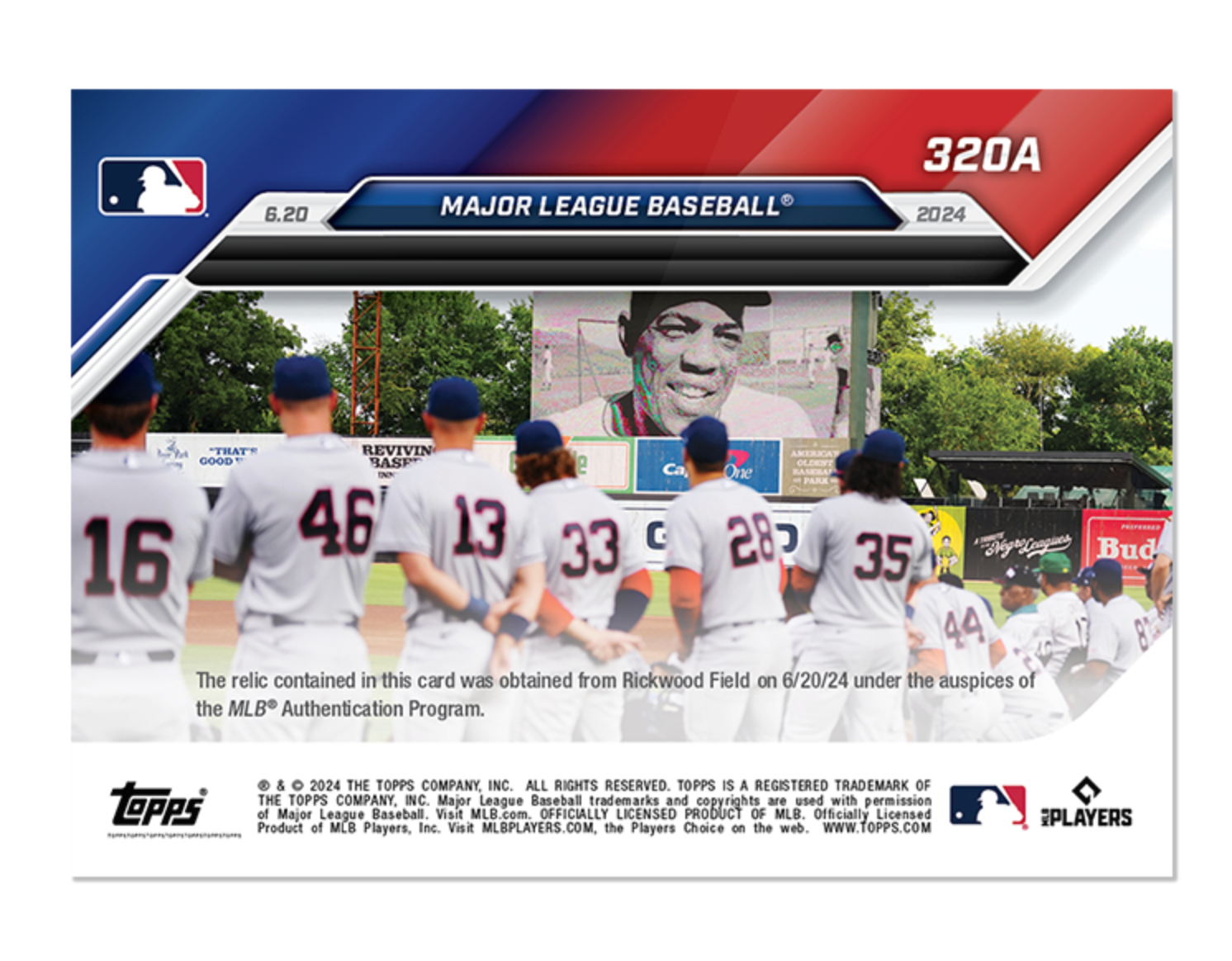 Game-used Base Relic # to 125 or Lower - MLB at Rickwood Field - 2024 ...