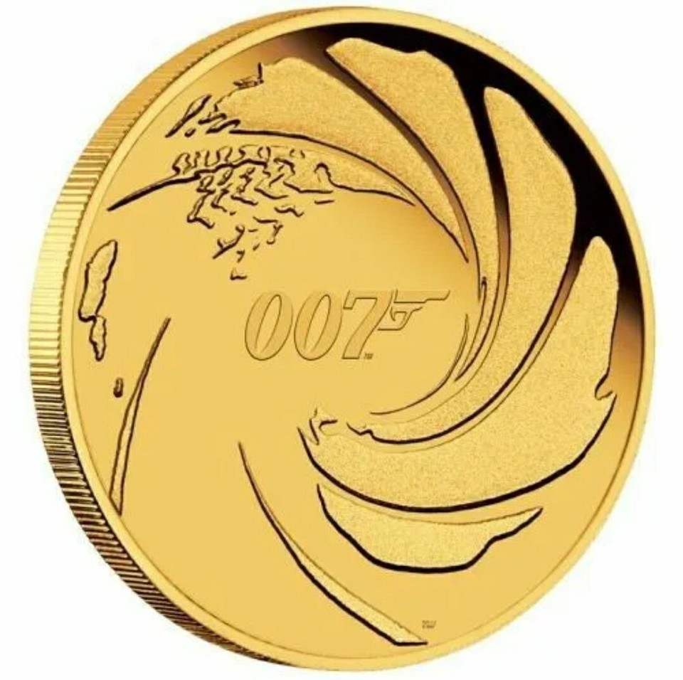 2020 1/4 Oz GOLD $50 Tuvalu JAMES BOND 007 PCGS PR70DCAM Gold Shield ...
