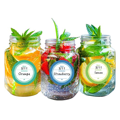 Spice Label Stickers Self-Adhesive Waterproof Stickers Removable Date ...