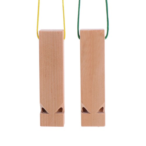 2pcs Wooden Train Whistle Toys Wooden Whistles Children Musical ...