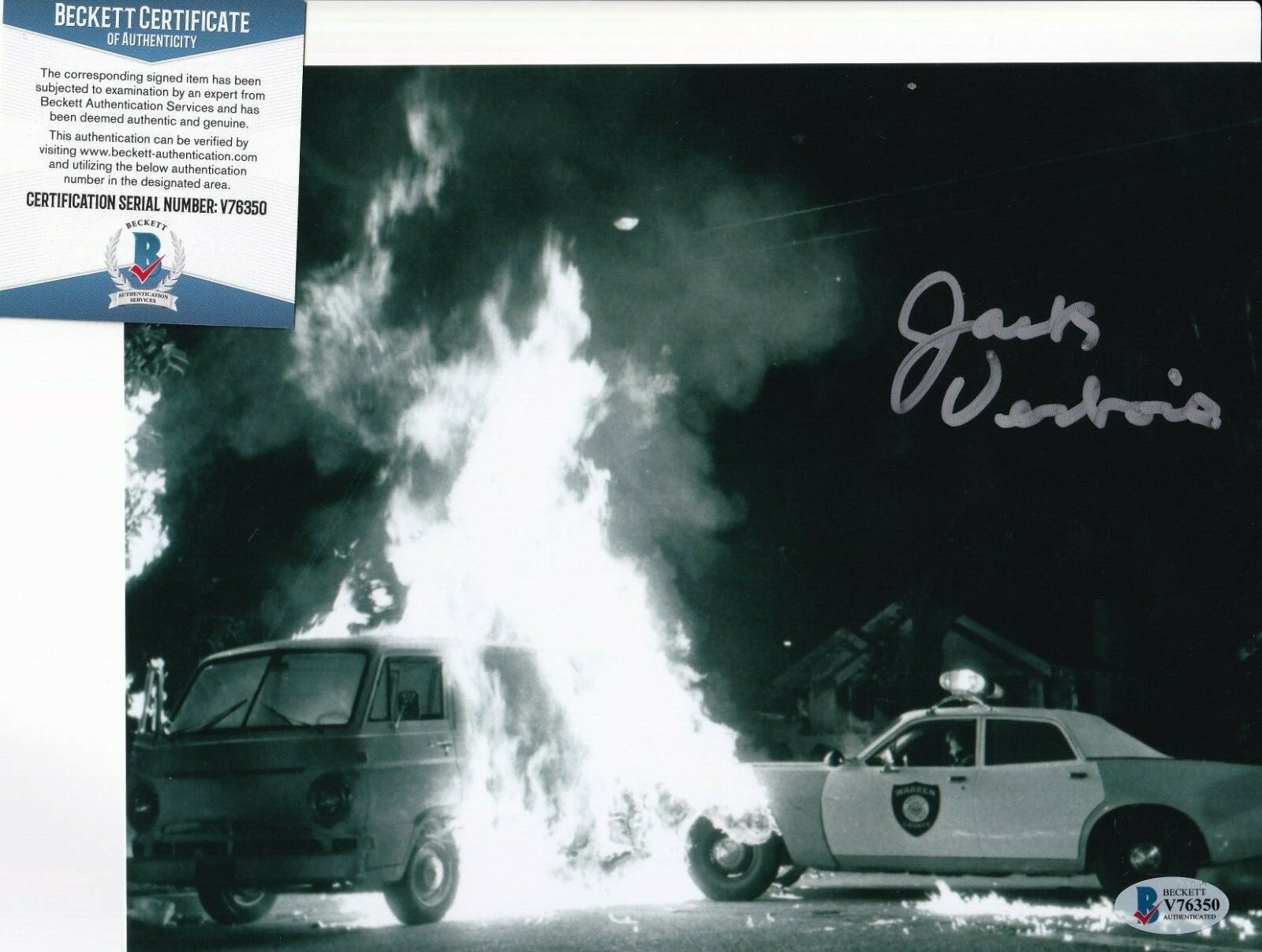 JACK VERBOIS signed (HALLOWEEN II) Ben Tramer 8X10 photo BECKETT BAS ...