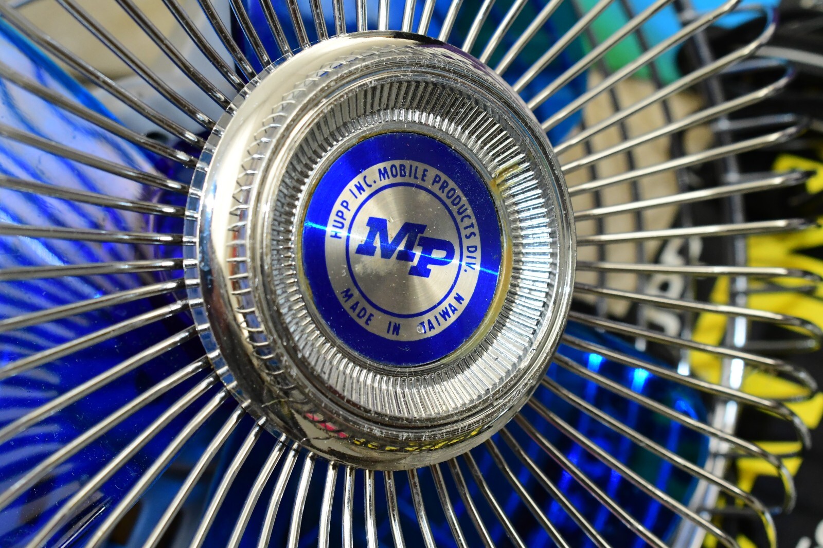 NOS Vintage HUPP MP 12 Volt Oscillating Dashboard Fan Model 150-14 7 ...