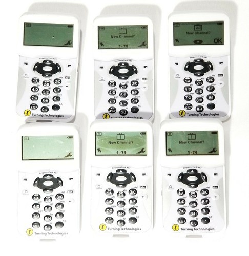 6 x Turning Technologies ResponseCard NXT Keypad Remote Clicker RCXR-02 ...