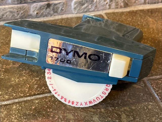 Vintage Dymo 1700 Small Label Maker Blue Retro Style Works Well T1 for ...