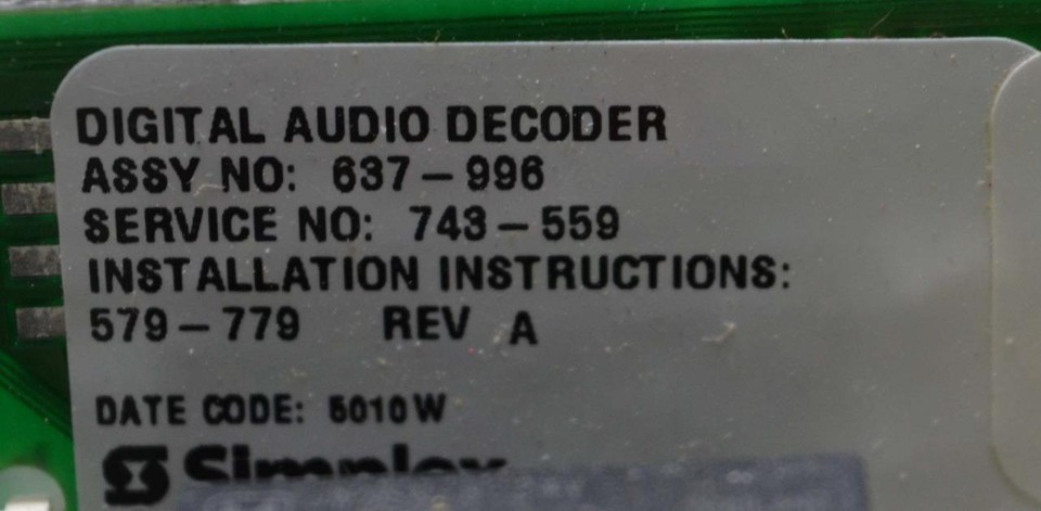 Simplex Primary Power Supply Model #4100-1329 Service #743-450 | eBay