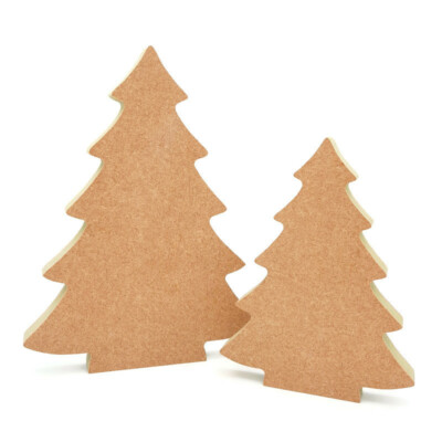 Freestanding Christmas tree shape MDF wooden craft blanks 18mm ...