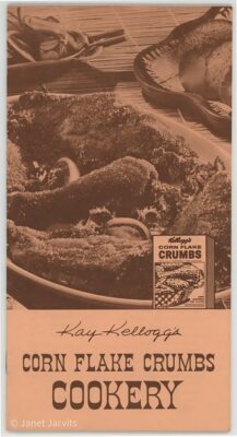 Kelloggs Corn Flakes Recipe Book Kay CORN FLAKE CRUMBS COOKERY Cookbook ...