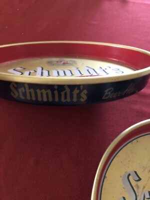 VINTAGE ADVERTISING SCHMIDT'S BEER SERVING TRAY 13" DIA M-965 | eBay