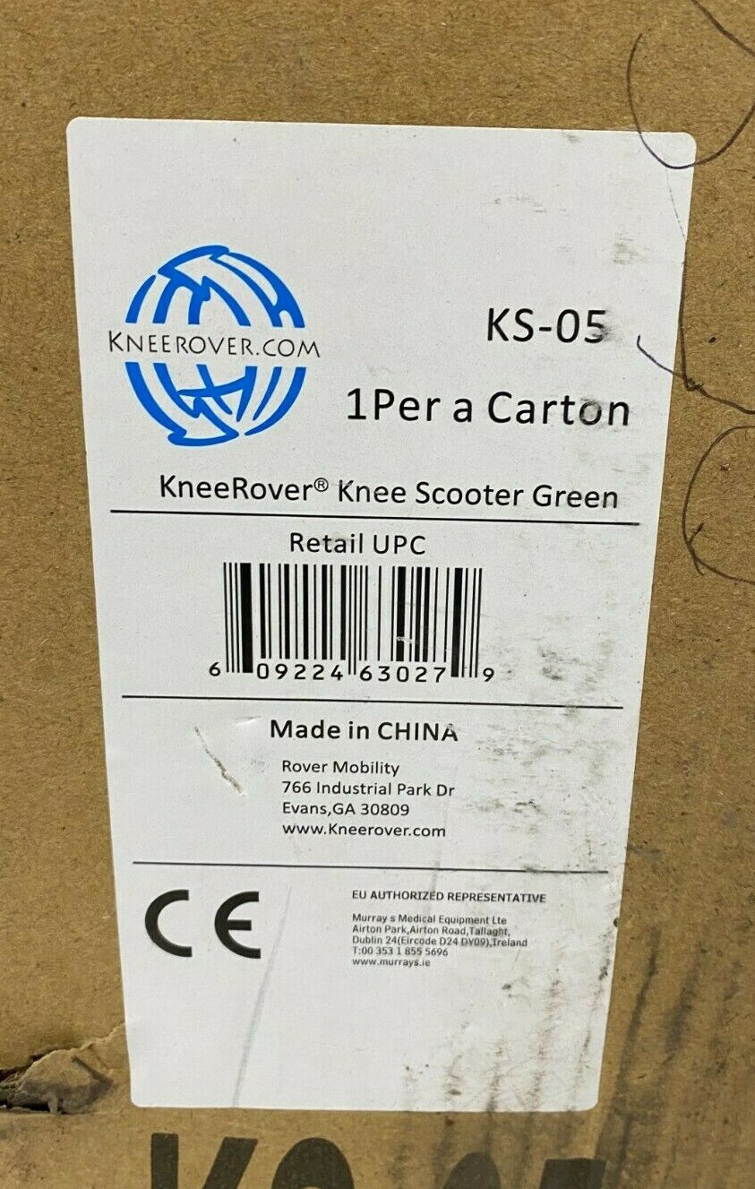 Knee Rover Steerable Knee Scooter - Green, Unopened - NEW | eBay