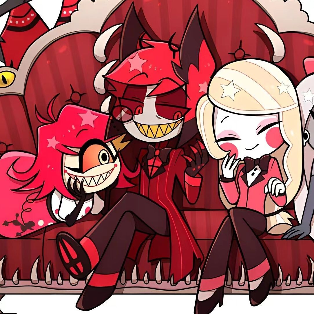 15CM Hazbin Hotel Husk AD Niffty Cartoon Character Acrylic Stand Figure ...