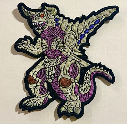 SUPER GODZILLA 4" BAGAN Embroidered figure PATCH action morale Ghidorah ...