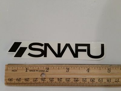 SNAFU BMX STICKER DECAL | eBay