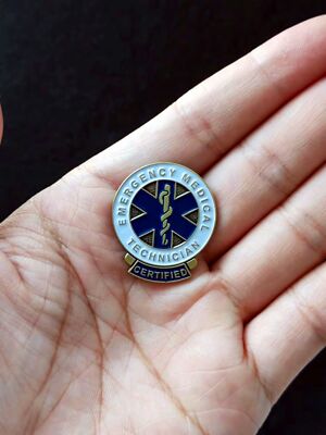 Emergency Medical Technician Metal Badge Lapel Pin EMT Brooch | eBay