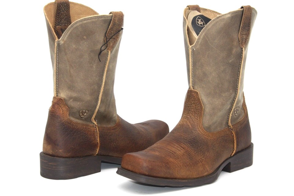 MENS WESTERN BOOT Ariat 10002317 Rambler Earth Brown Bomber 10002317 ...