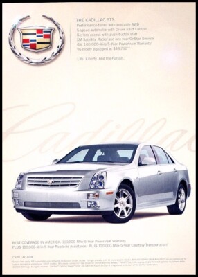 2006 Cadillac STS Life and Liberty Original Advertisement Print Art Car ...