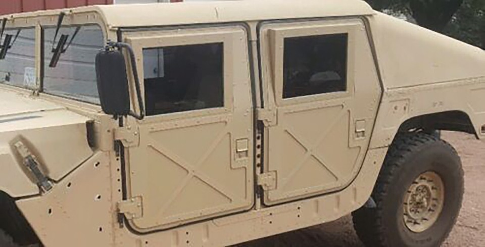 New Hard X-door- Front Left Driver's Military Humvee M998- Desert Tan ...
