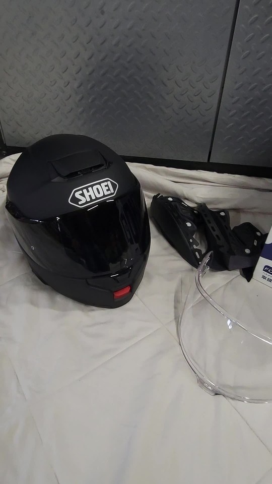 New Shoei Neotec 3 Helmet with Sena Srl3 Bluetooth Communication System ...