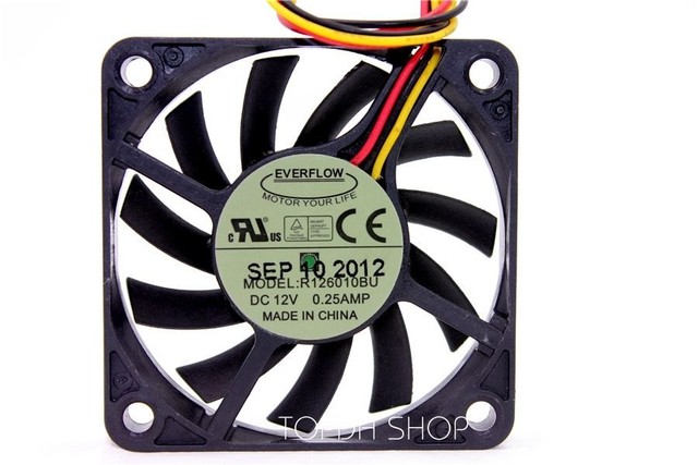 Everflow R126010BU Double Ball Large Air Volume Cooling Fan 12v 0.25a ...