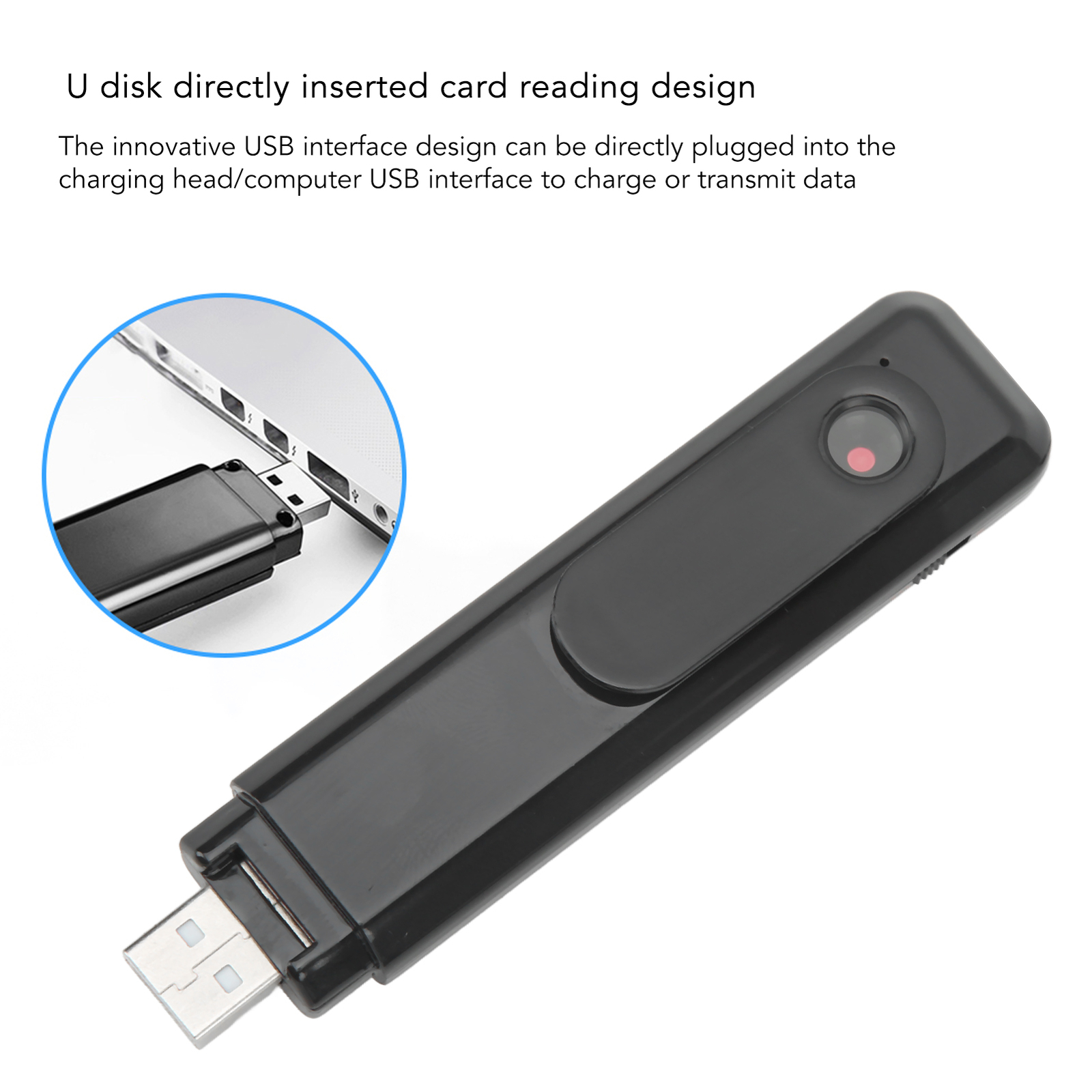 1080P Clip On Wearable Video Camera USB HD Voice And Video Recorder ...