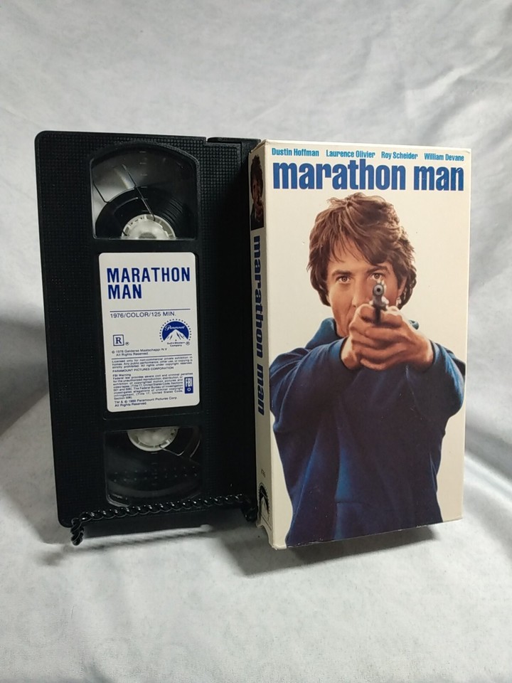 Marathon Man (VHS 1991) Dustin Hoffman Roy Scheider Laurence Olivier ...