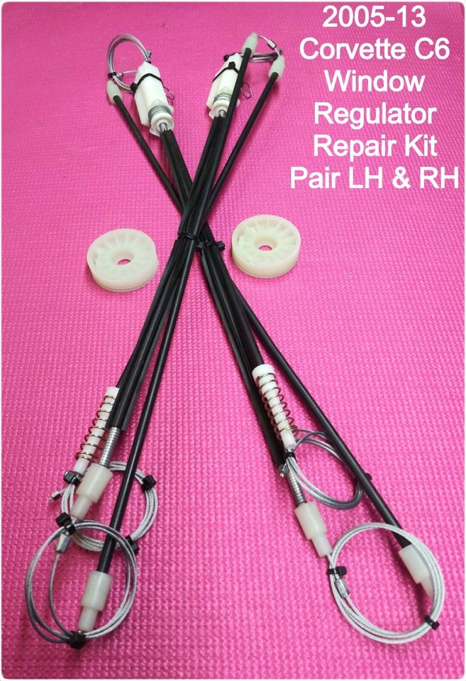 2005-13 Corvette C6 Window Regulator Repair Kit Pair Front LH & RH | eBay