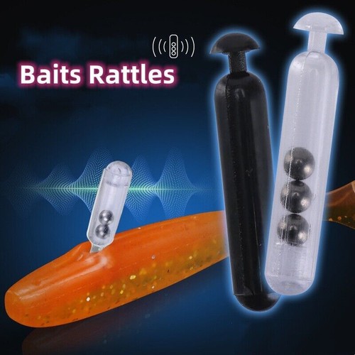 50pcs Worm Jig Fishing Lure Rattles Insert Tube Rattles Shake Attract ...
