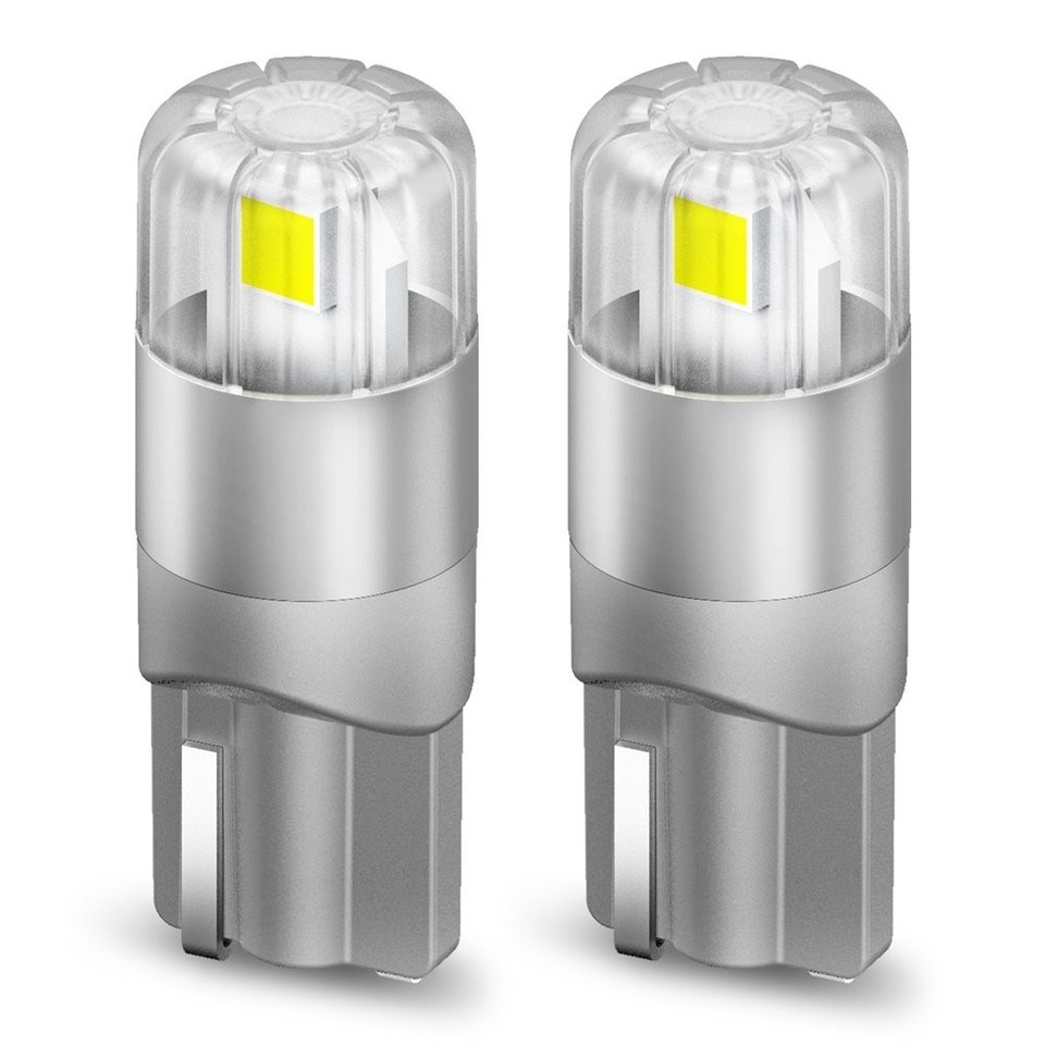 2Pcs Super White T10 Wedge 5-SMD 5050 LED Light bulbs W5W 2825 158 192 ...