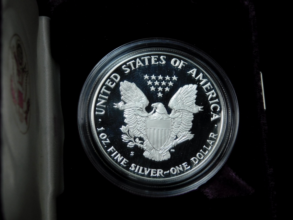 1988-S $1 Proof American Silver Eagle in Box No COA | eBay