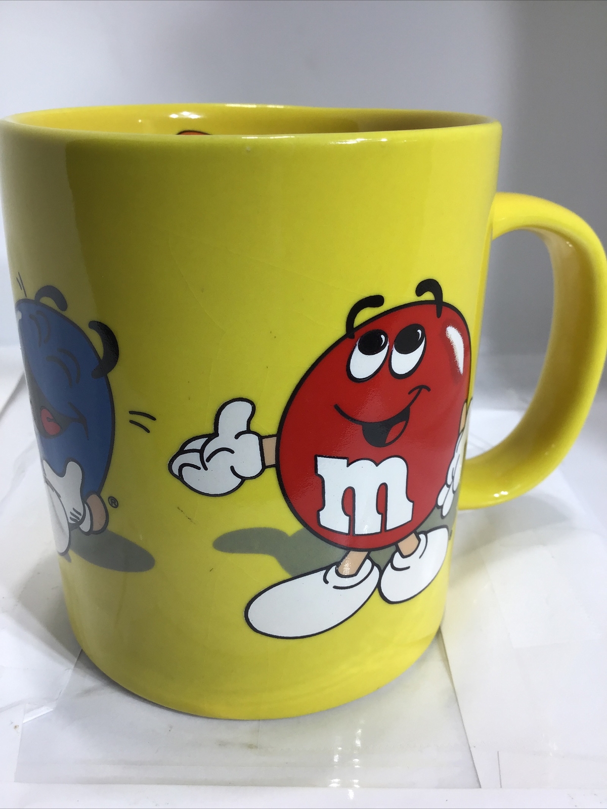 M & M CHOCOLATE MARS 1996 COFFEE MUG. TEA CUP MUG. Art Deco Print Mug ...